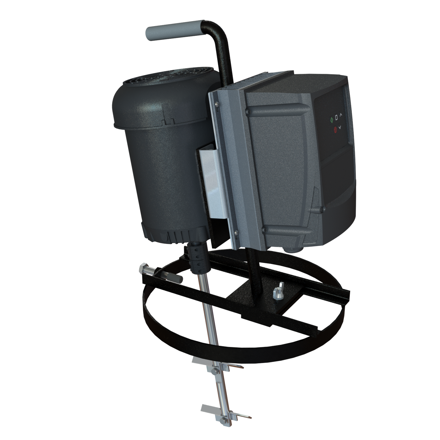 Electric 5 Gallon Pail Ring Mount Mixer — Mixer Direct