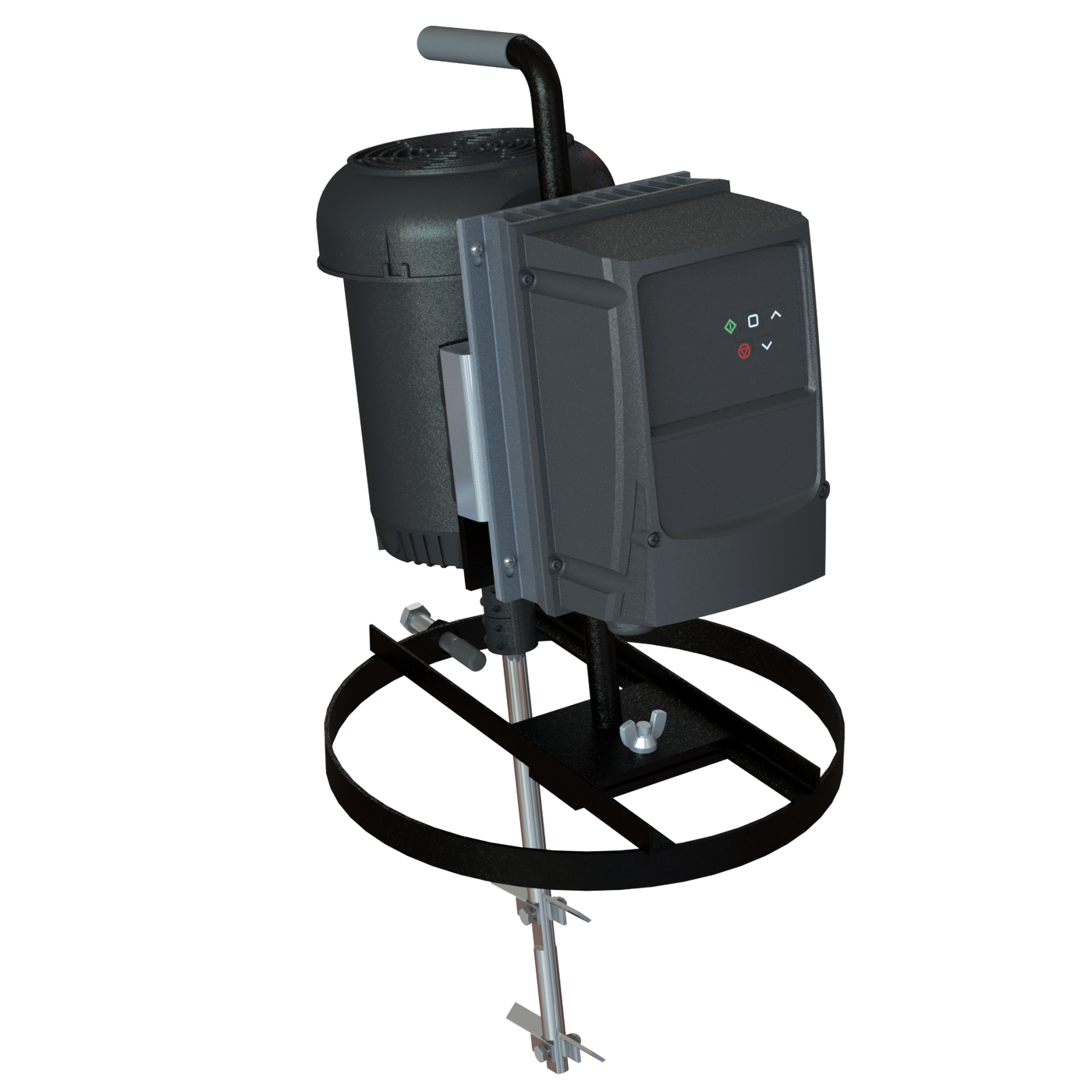 Electric 5 Gallon Pail Ring Mount Mixer — Mixer Direct