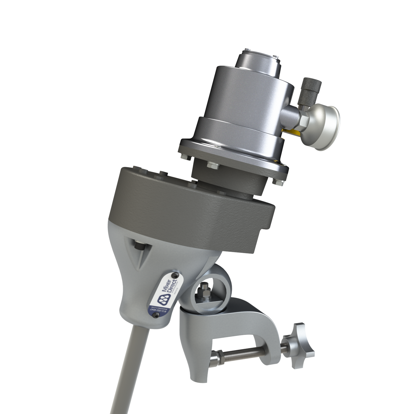 Air Gear Drive Heavy Duty Clamp Mount Mixer — Mixer Direct