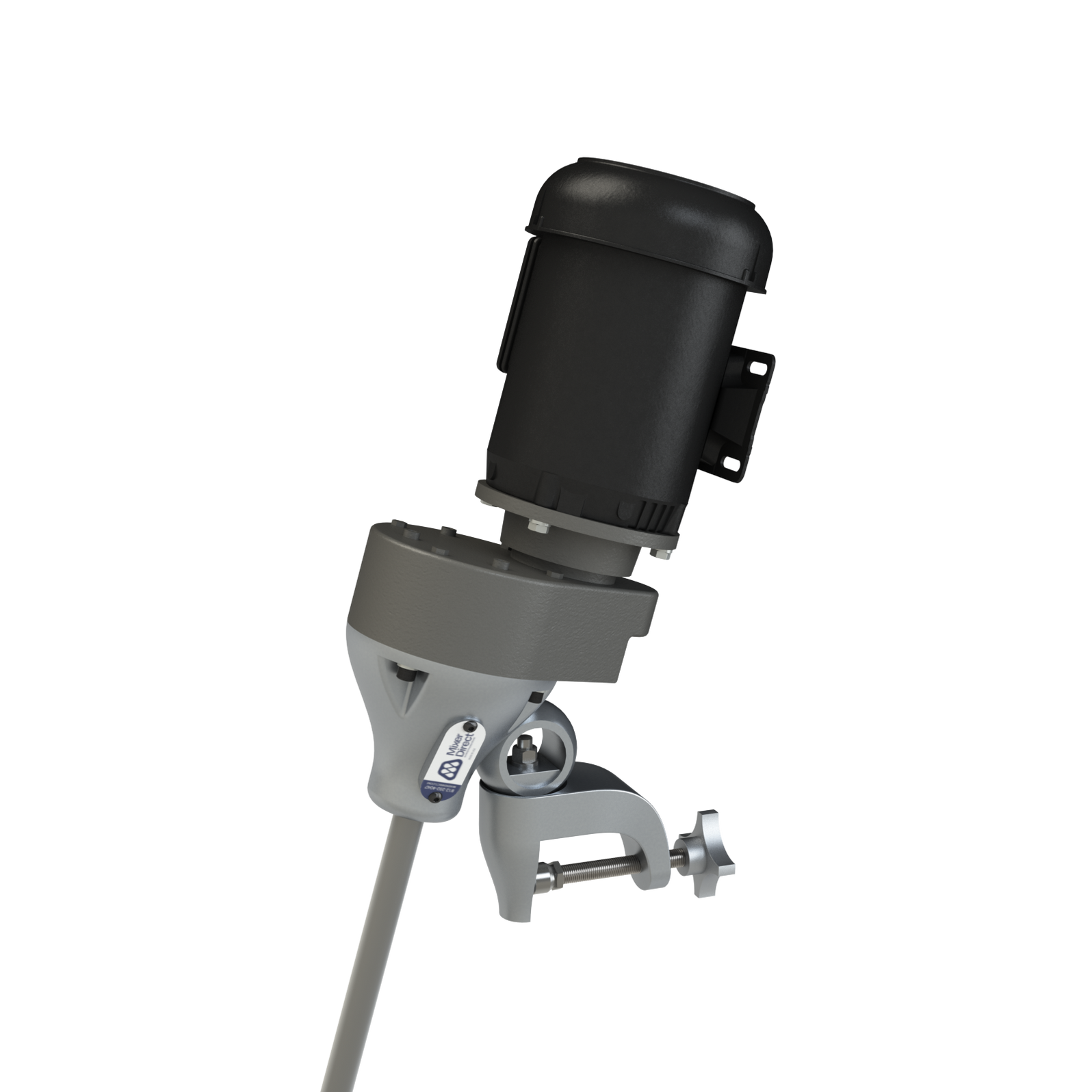 Electric Gear Drive Heavy Duty Clamp Mount Mixer — Mixer Direct