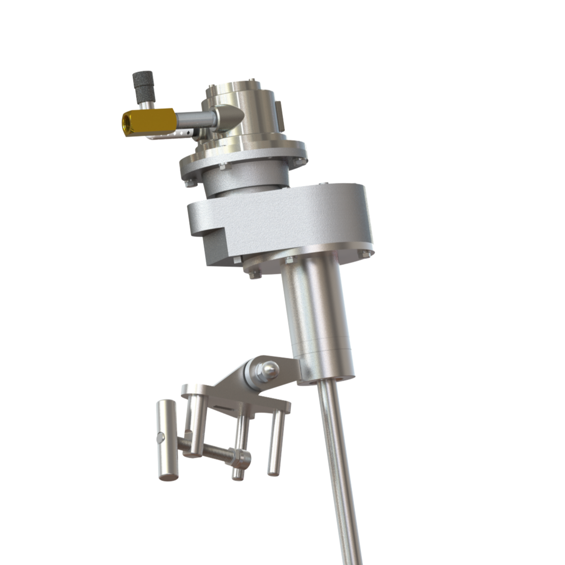 Stainless Steel Air Gear Drive Clamp Mount Mixer – Mixer Direct