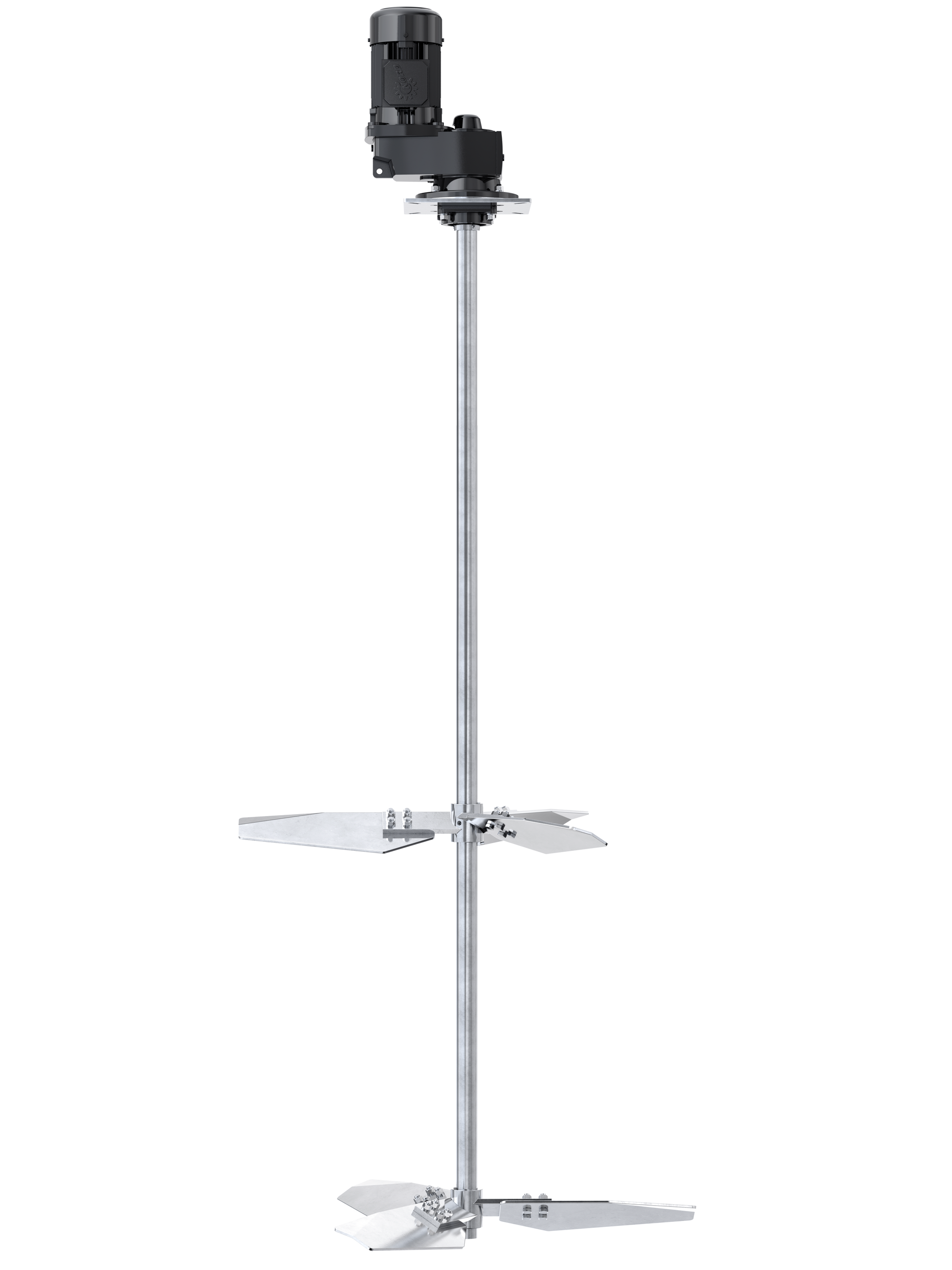 10 HP Raiden Plus Top Entry Plate Mount Mixer — Mixer Direct